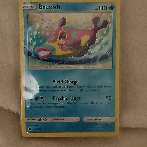 Pokemon | Games | Basic Bruxish 4849 217 Pokemon Card | Poshmark